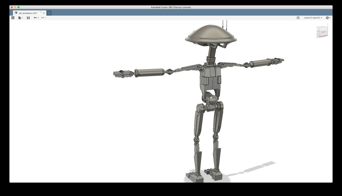 3D Printable Files Inspired by the Pit Droid - Etsy