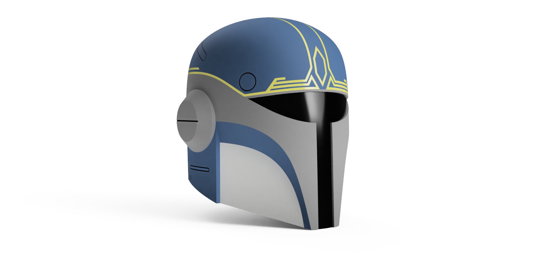3D Printable Helmet Inspired by Fenn Rau | Etsy