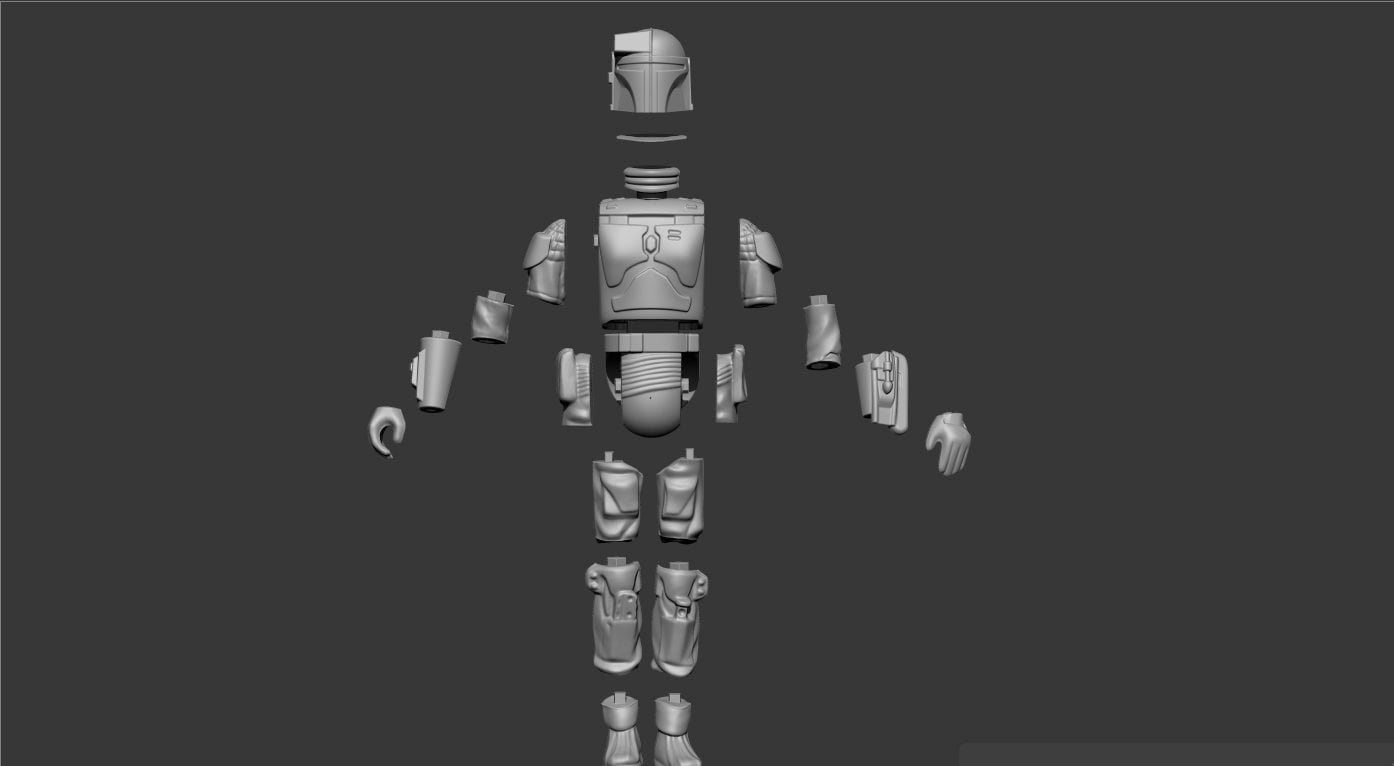 3D Printable Life Sized Action Figure Inspired by Vintage Boba Fett - Etsy