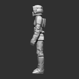 3D Printable Life Sized Action Figure Inspired by Vintage Biker Scout ...