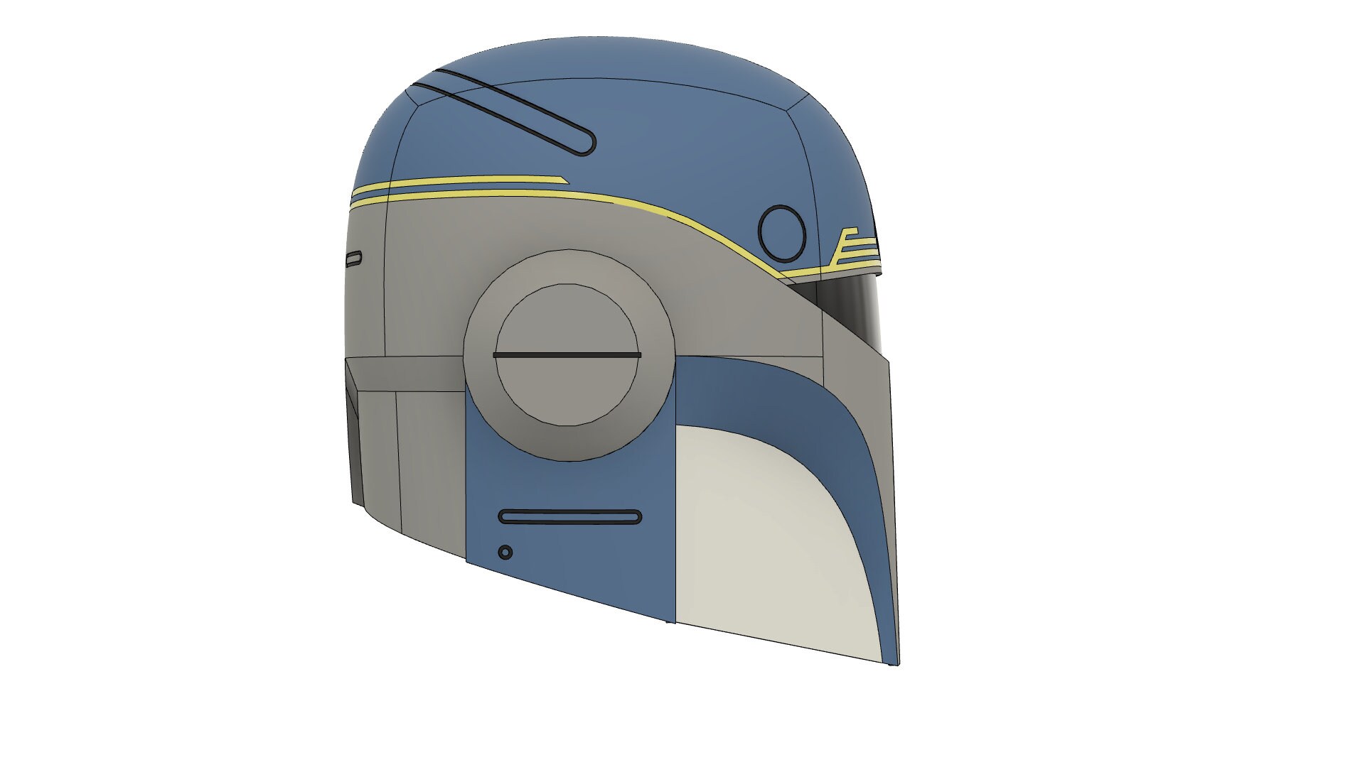 3D Printable Helmet Inspired by Fenn Rau | Etsy