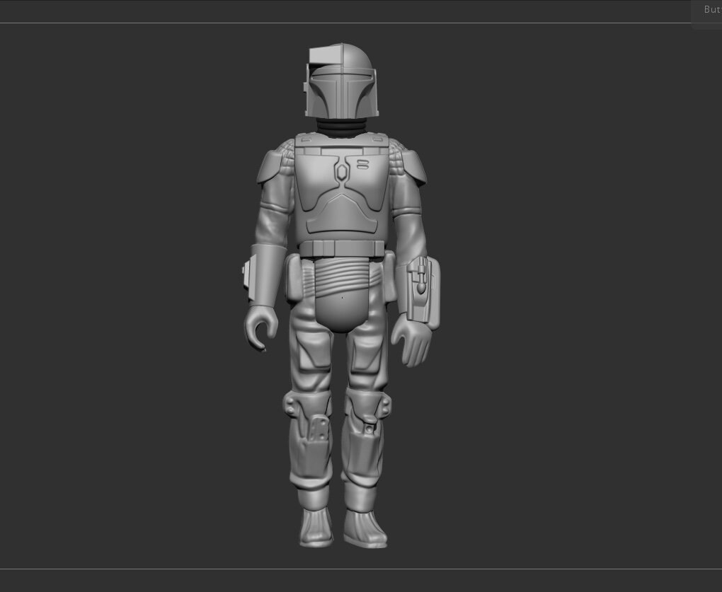 3D Printable Life Sized Action Figure Inspired by Vintage Boba Fett - Etsy