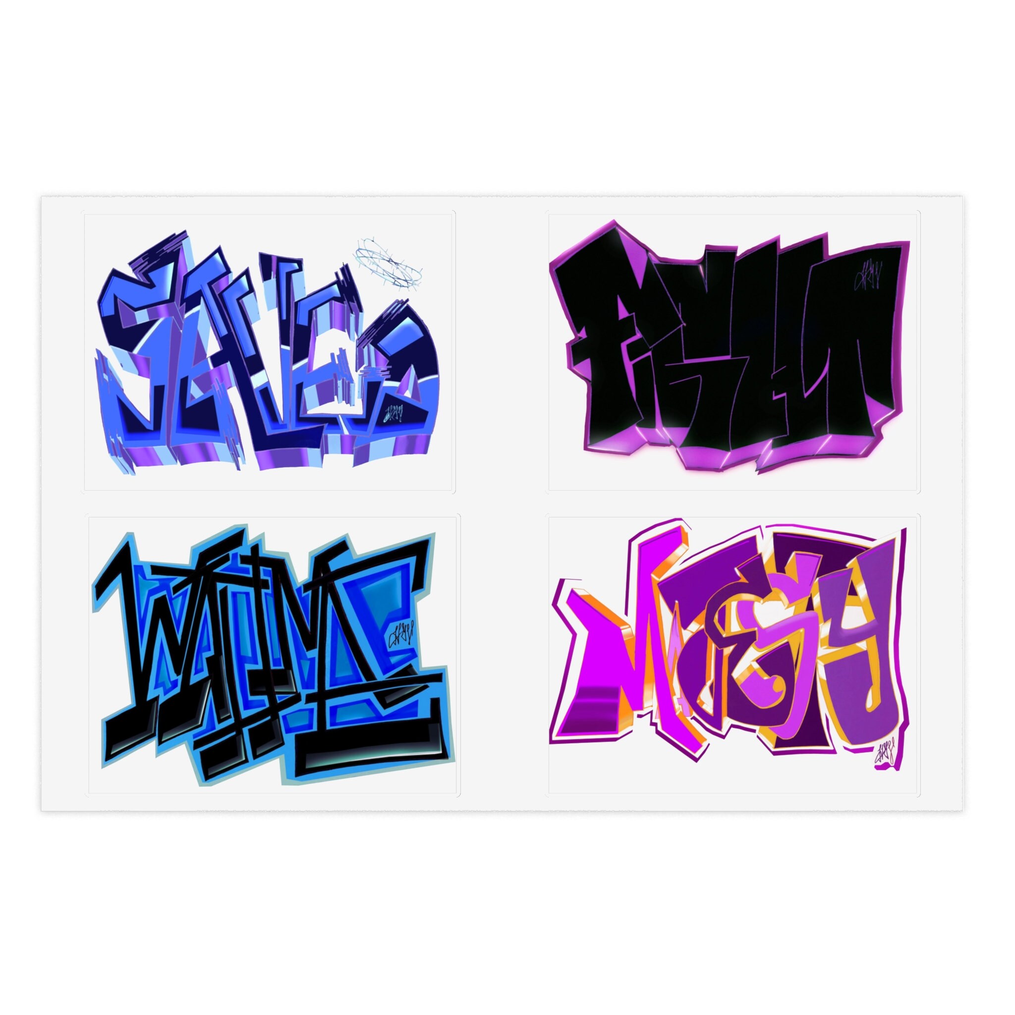 Graffiti Bible Verse Sticker Sheets - Etsy