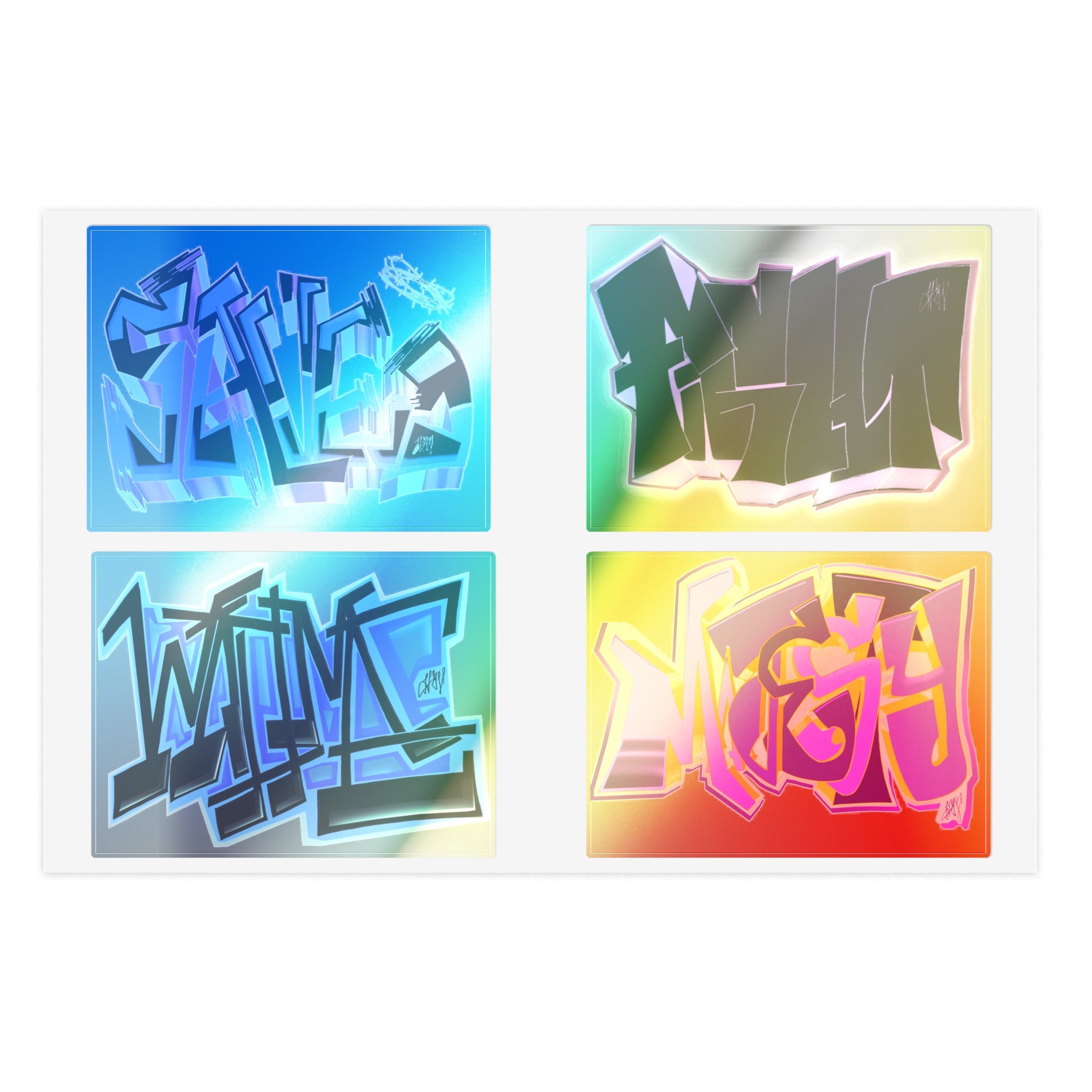 Graffiti Bible Verse Sticker Sheets - Etsy