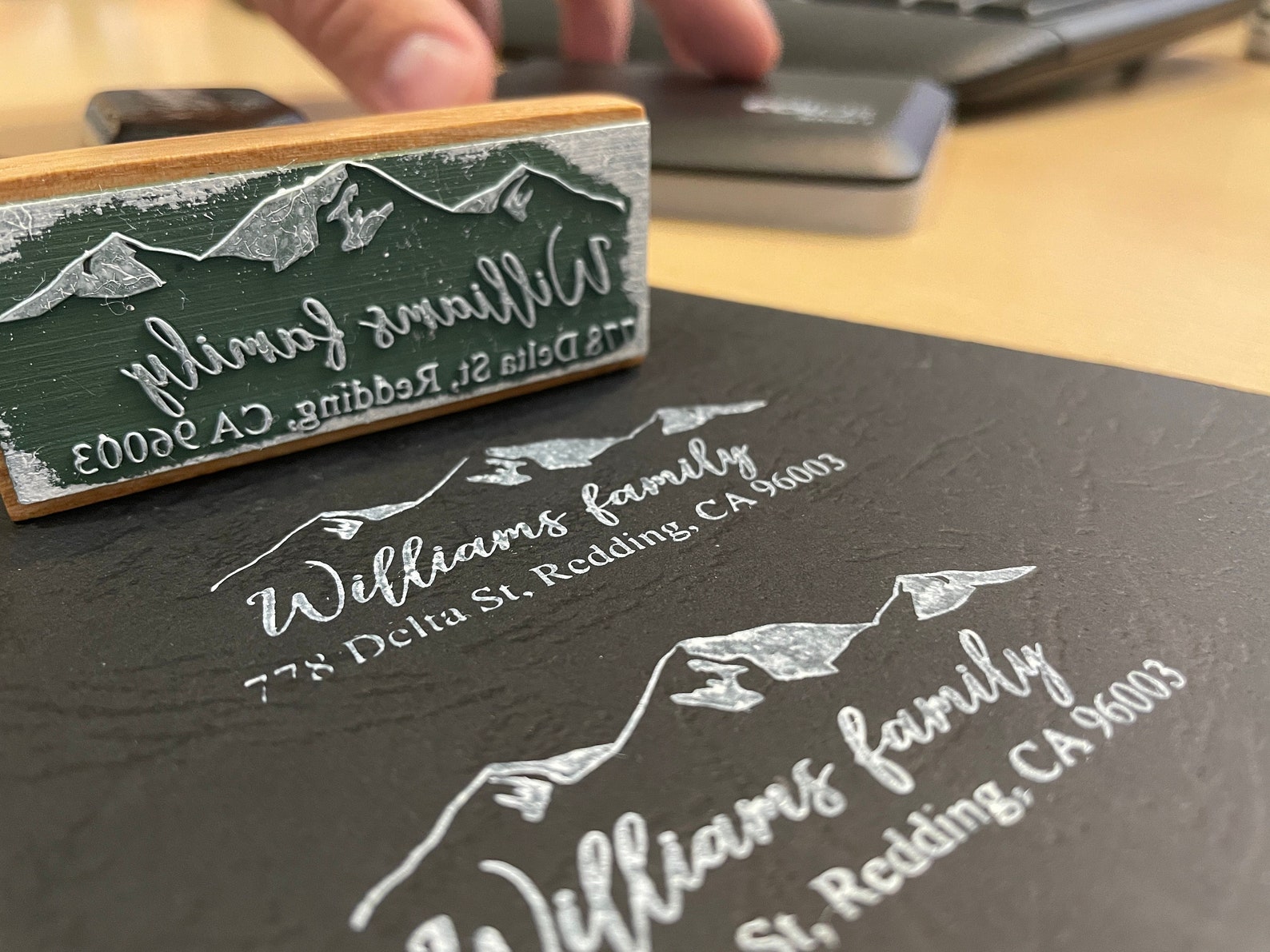 White Ink Pad: Rubber Stamp Ink, Wood & Paper - Etsy