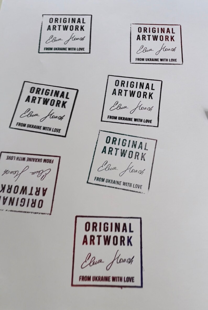 Custom Logo Stamp: Handmade Wood or Self-inking Rubber Stamp - Etsy