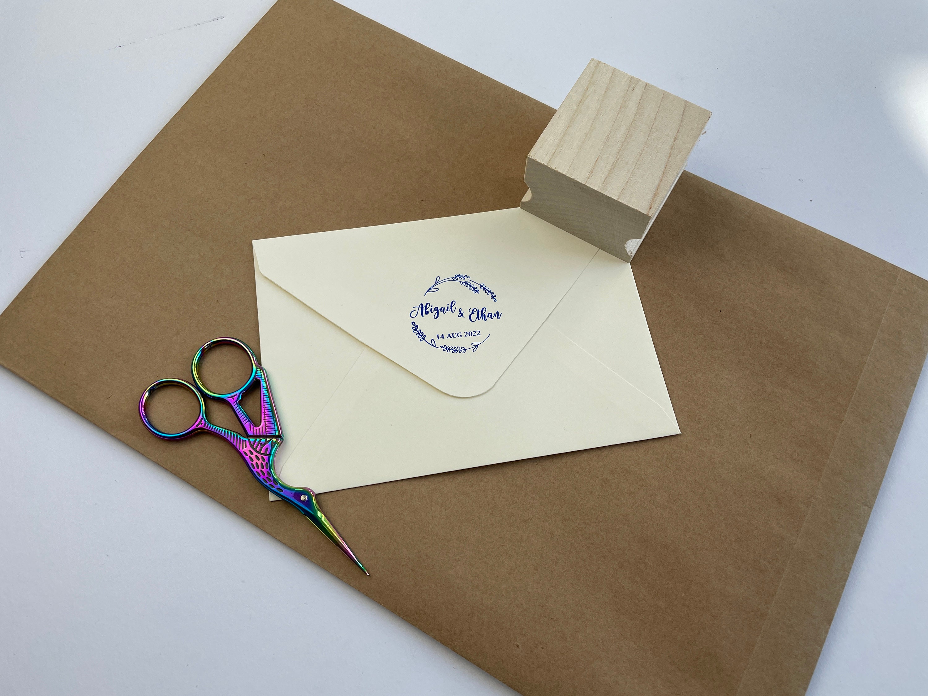 WEDDING STAMP Personalized Wedding Stamps Custom Wedding - Etsy