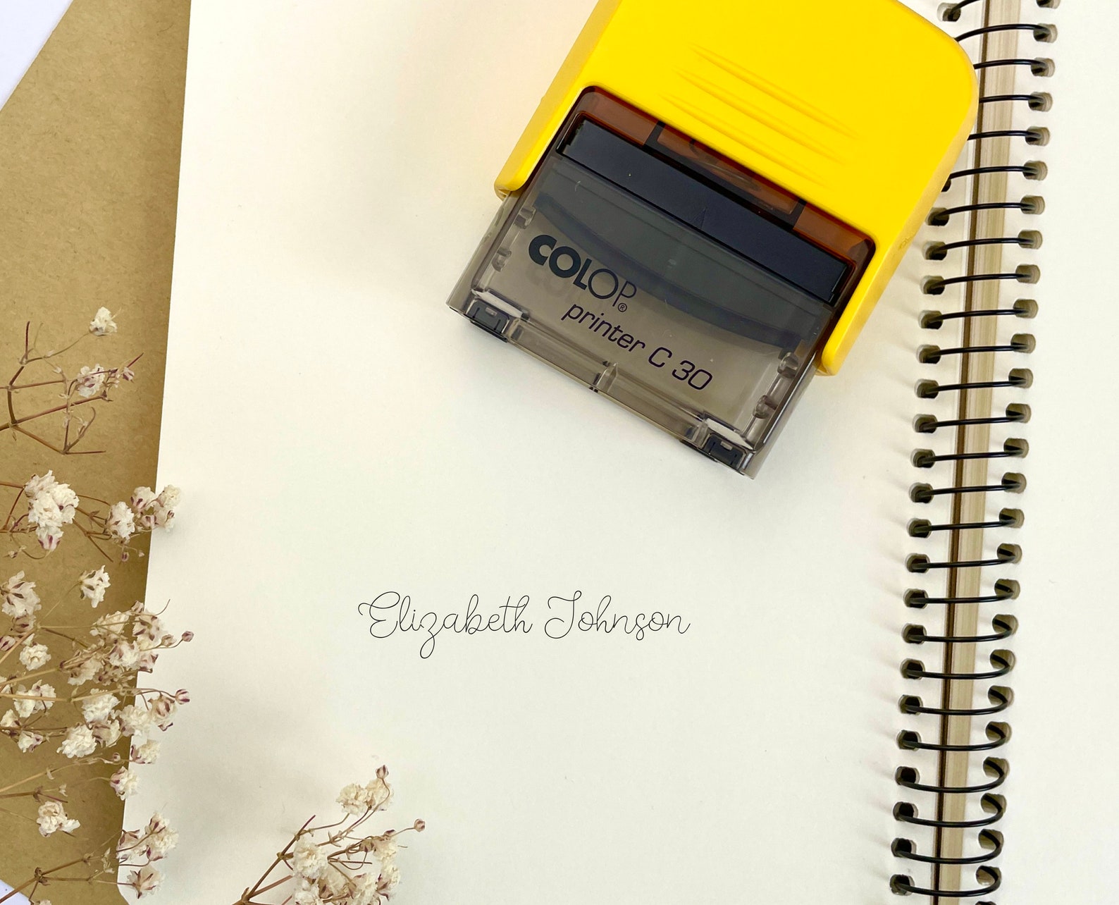 SELF INKING STAMP Custom Signature Stamp Name Stamp - Etsy