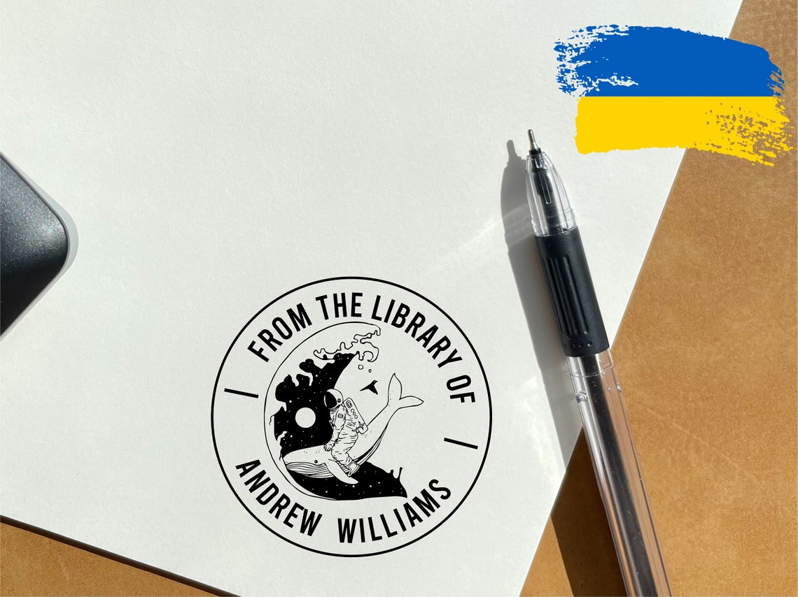 CUSTOM LIBRARY STAMP Book Stamp Personalized Ex Libris - Etsy