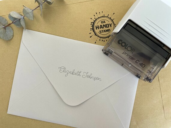 SELF INKING STAMP Custom Signature Stamp Name Stamp | Etsy