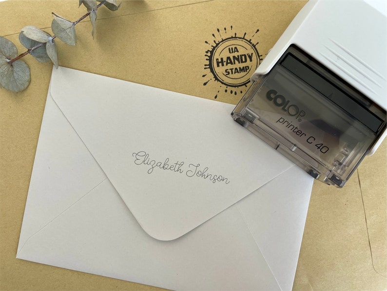 SELF INKING STAMP Custom Signature Stamp Name Stamp - Etsy