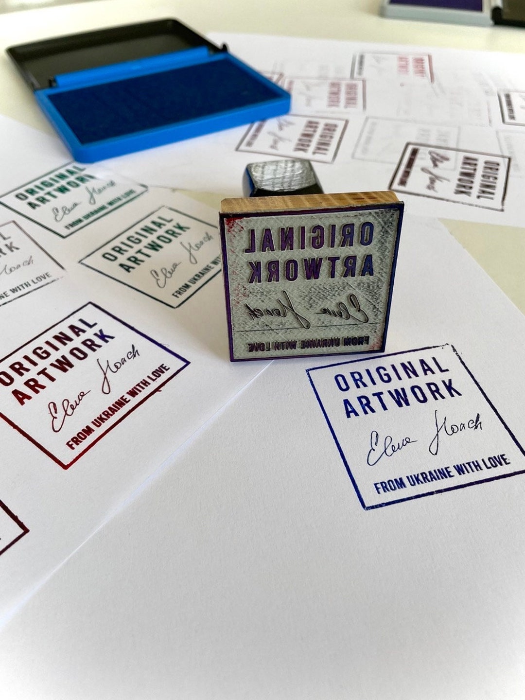 CUSTOM STAMP | Personalized Rubber Stamp | Signature Stamp | Custom ...