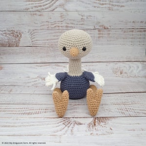 PATTERN: Crochet Ostrich Amigurumi Ostrich Crochet Bird - Etsy