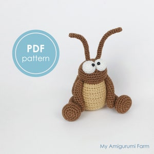 PATTERN: Cockroach Amigurumi Pattern - Crochet Cockroach Pattern - Bug ...