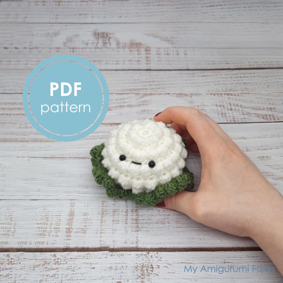 PATTERN: Cauliflower Crochet Pattern - Cauliflower Amigurumi Pattern ...