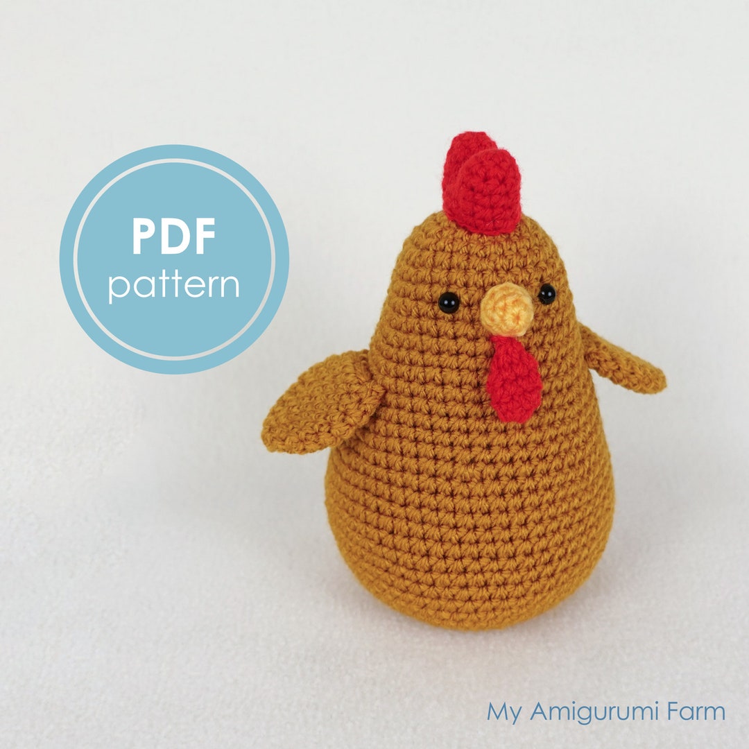PATTERN: Hen Amigurumi - Crochet Hen - Pattern - Bird - Poultry ...