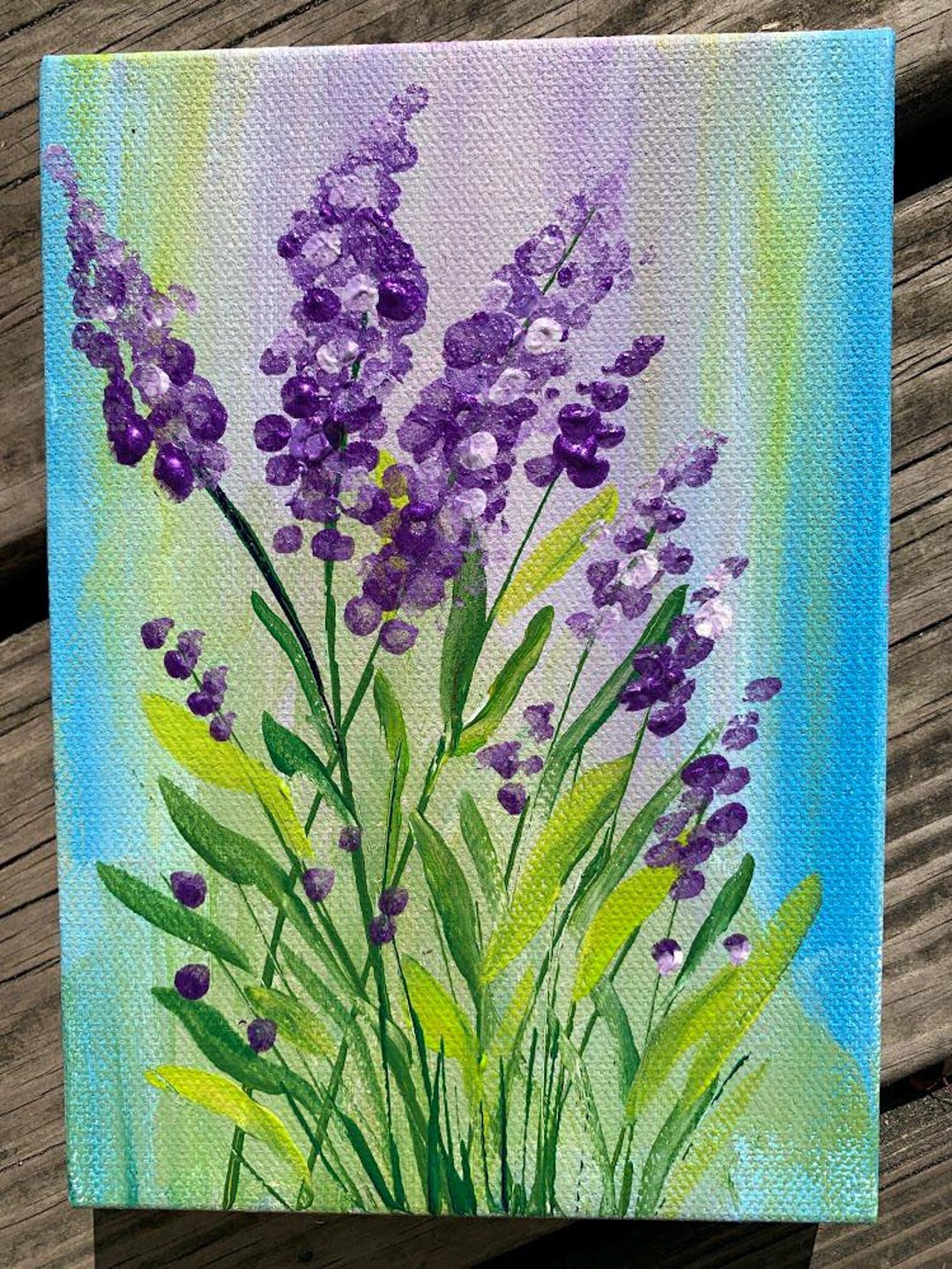 Lavender Flowers Painting Room Wall Art - Etsy