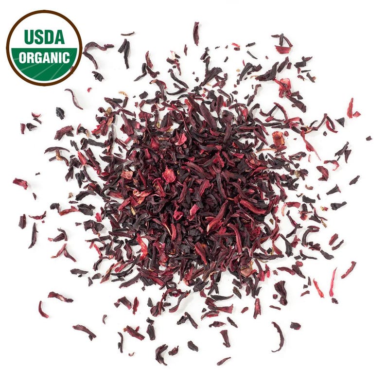 Organic Hibiscus Flower C/S: Culinary Grade Dried Herb - Etsy