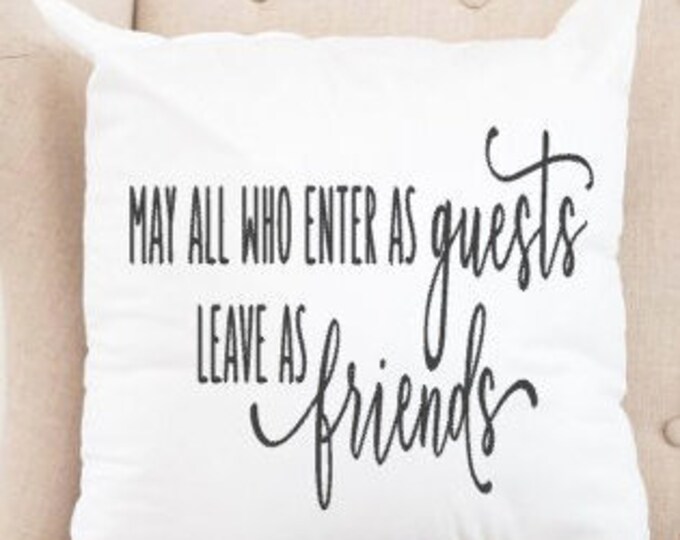 Leave as Friends Pillow Cover - Etsy
