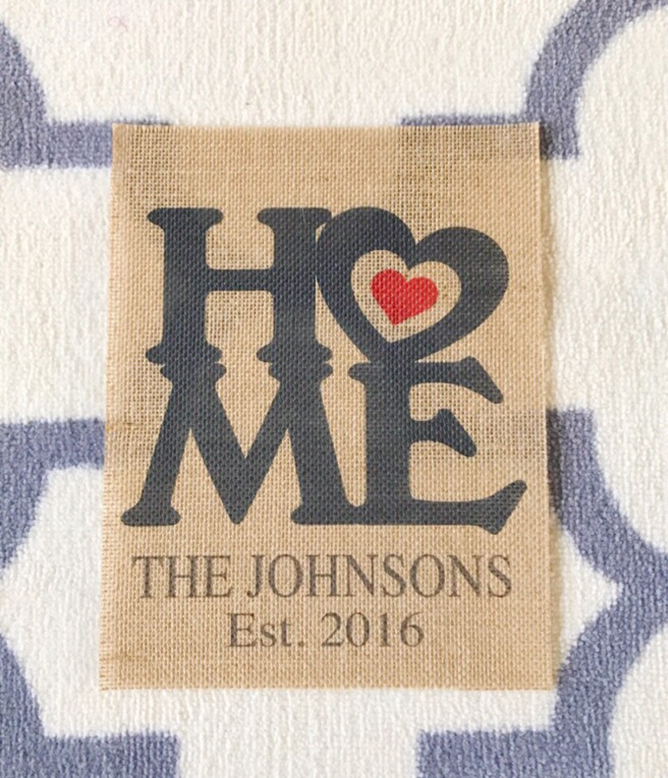 Personalized Home Burlap Print Home Decor Burlap Print - Etsy