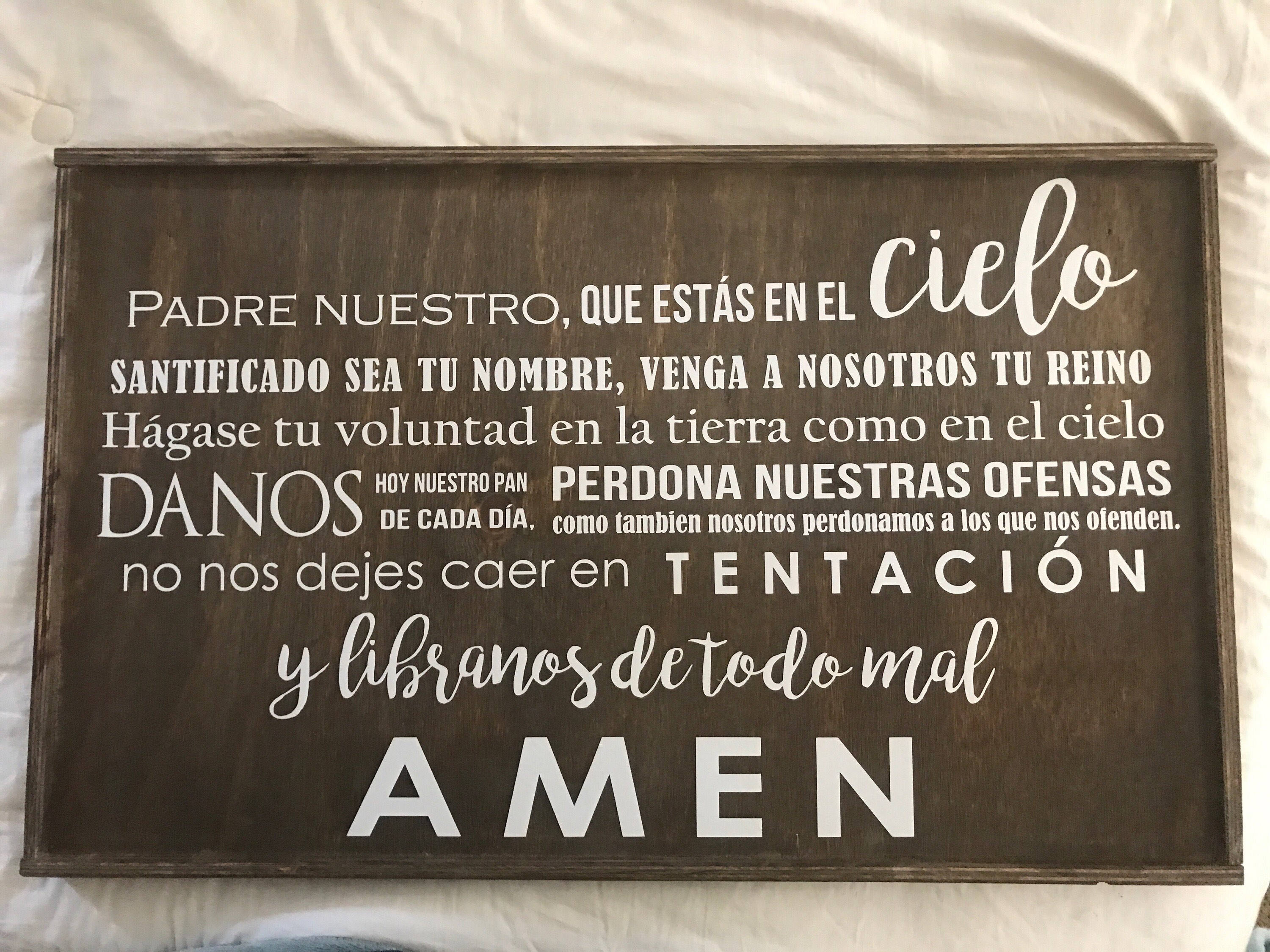 Our Father Sign - Etsy