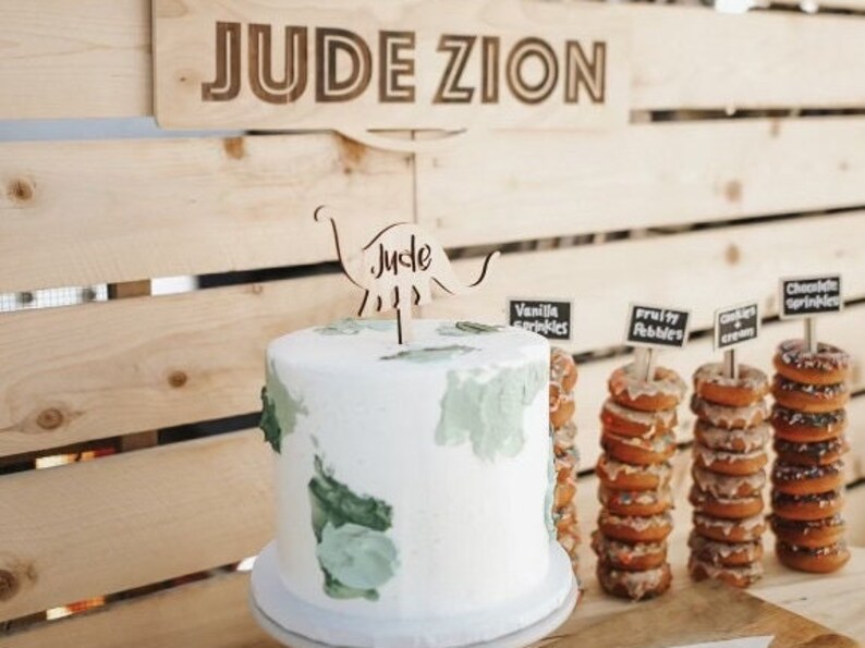 Wooden Cake Topper - Etsy