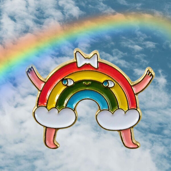 Rainbow Pins - Etsy