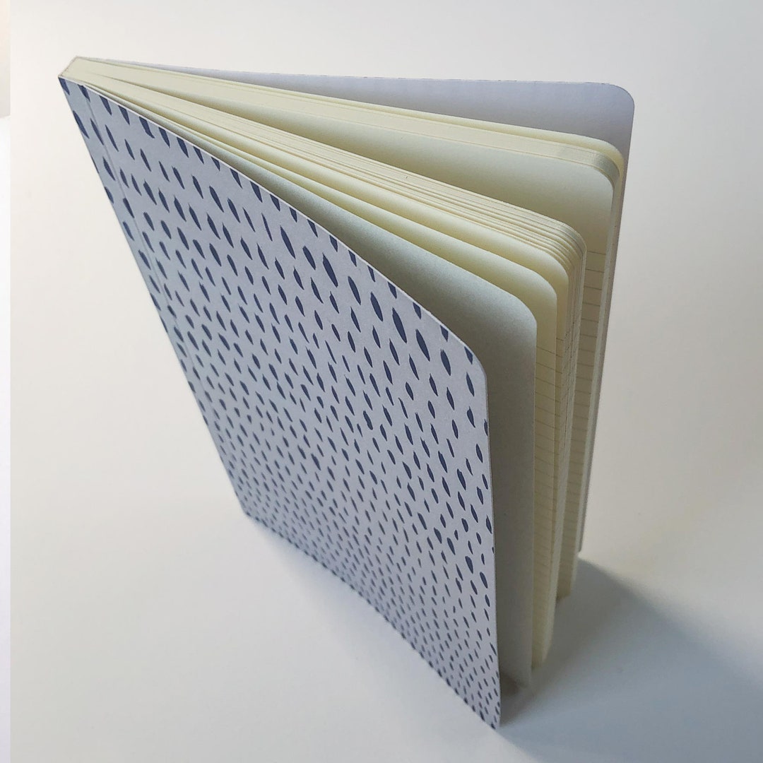 Design Notebook With Modern Blue and Gray Cover, Journal With College ...