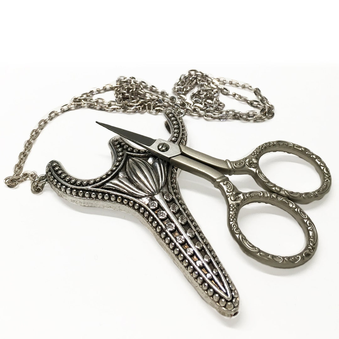Heirloom Scissor Pendant - Etsy