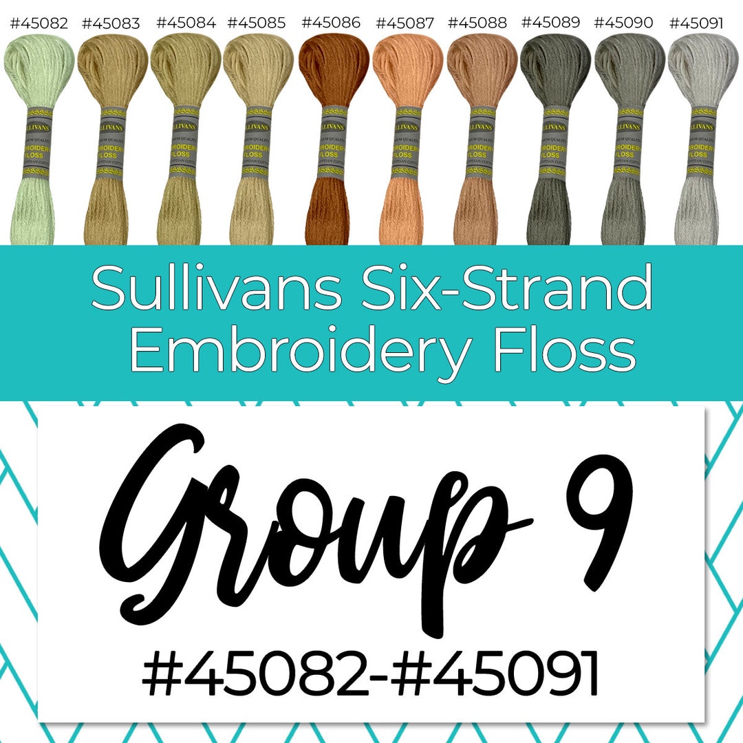 Sullivans Six-strand Embroidery Floss Group 9 - Etsy