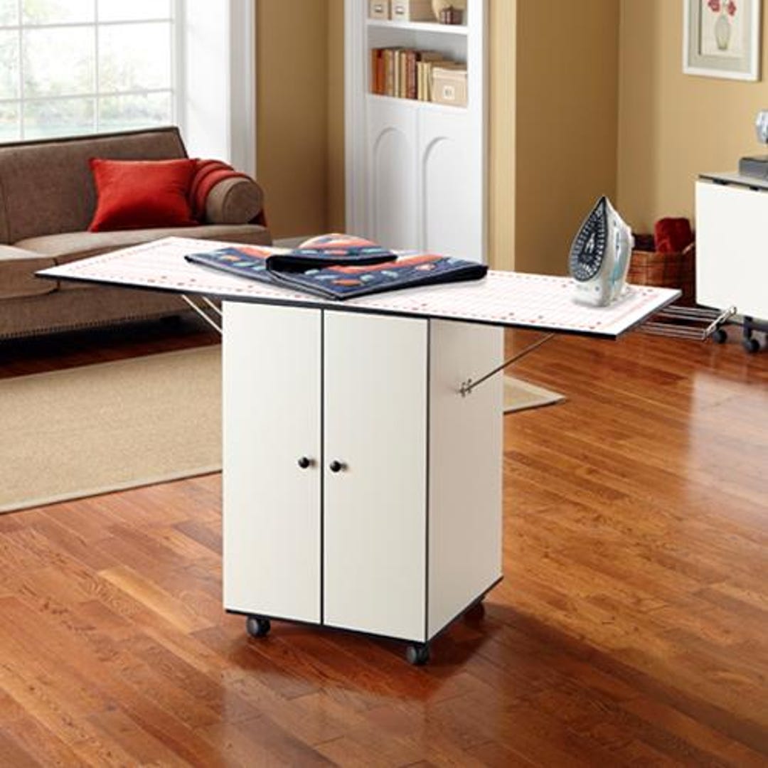 Sullivans Home Hobby Adjustable Height Foldable Table for Sewing and ...