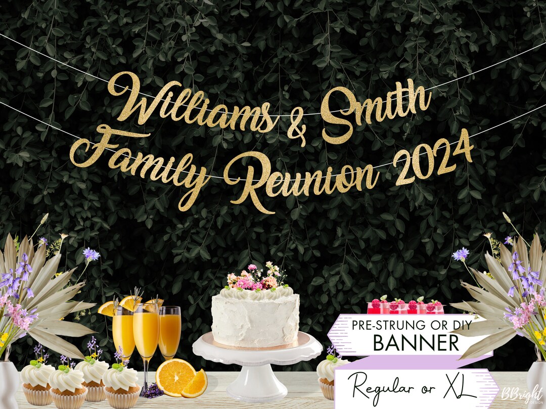 Family Reunion Banner Family Reunion Sign Custom Reunion Banner Family ...