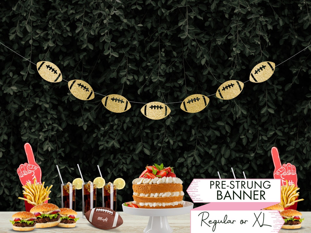 Custom Football Banner American Football Banner Sports Theme Party ...