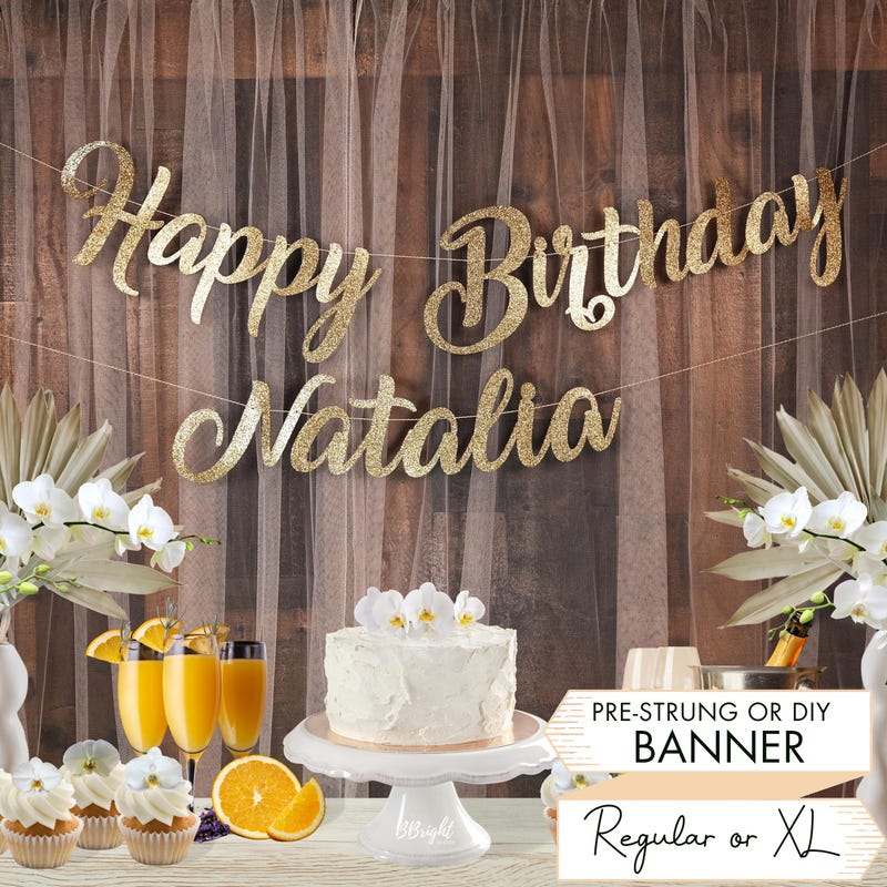 Personalized Happy Birthday Banners - Etsy