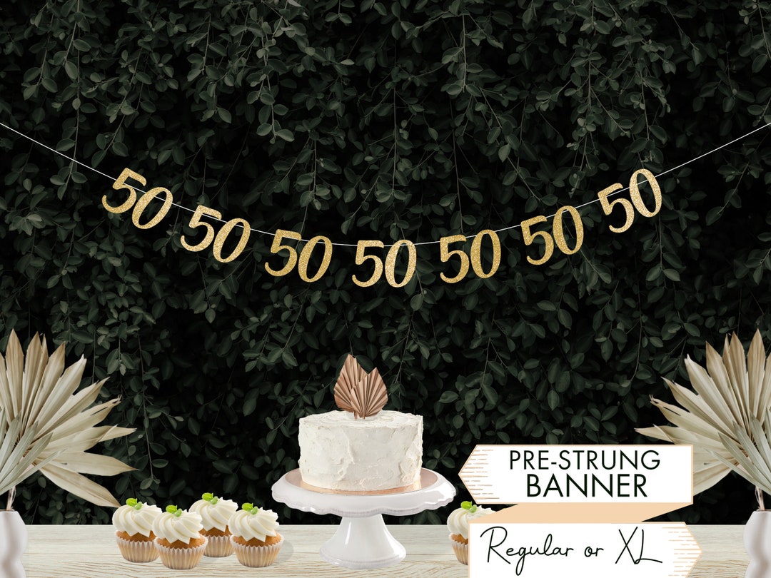 Custom Age Banner 50s Banner Custom Year Age Birthday Banner 20s 30s ...