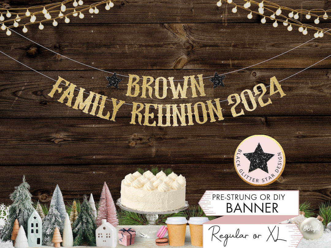 Custom Year Personalized Family Reunion Banner Family Reunion - Etsy