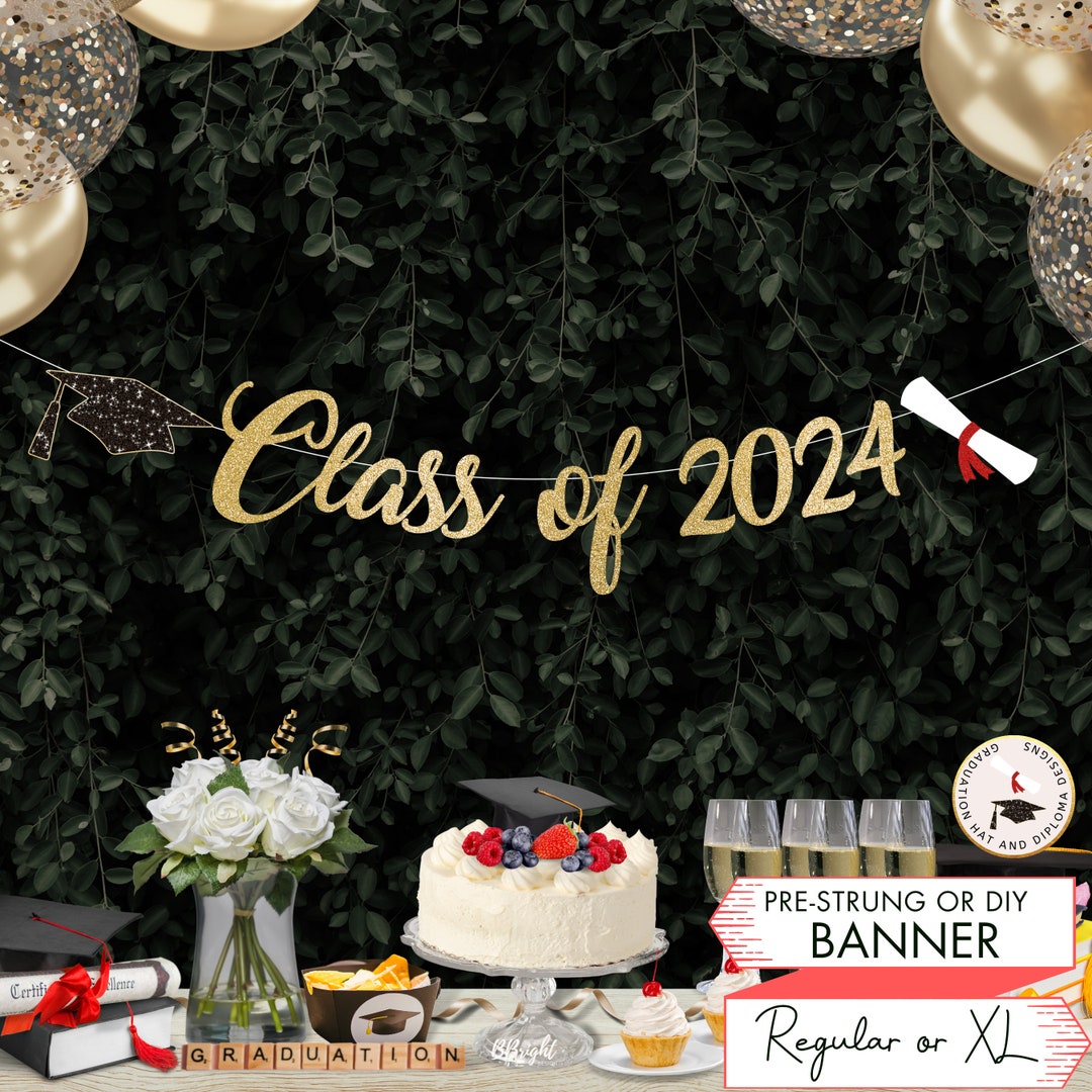 Class of 2024 Graduation Banner Custom Sign Personalized Graduation ...