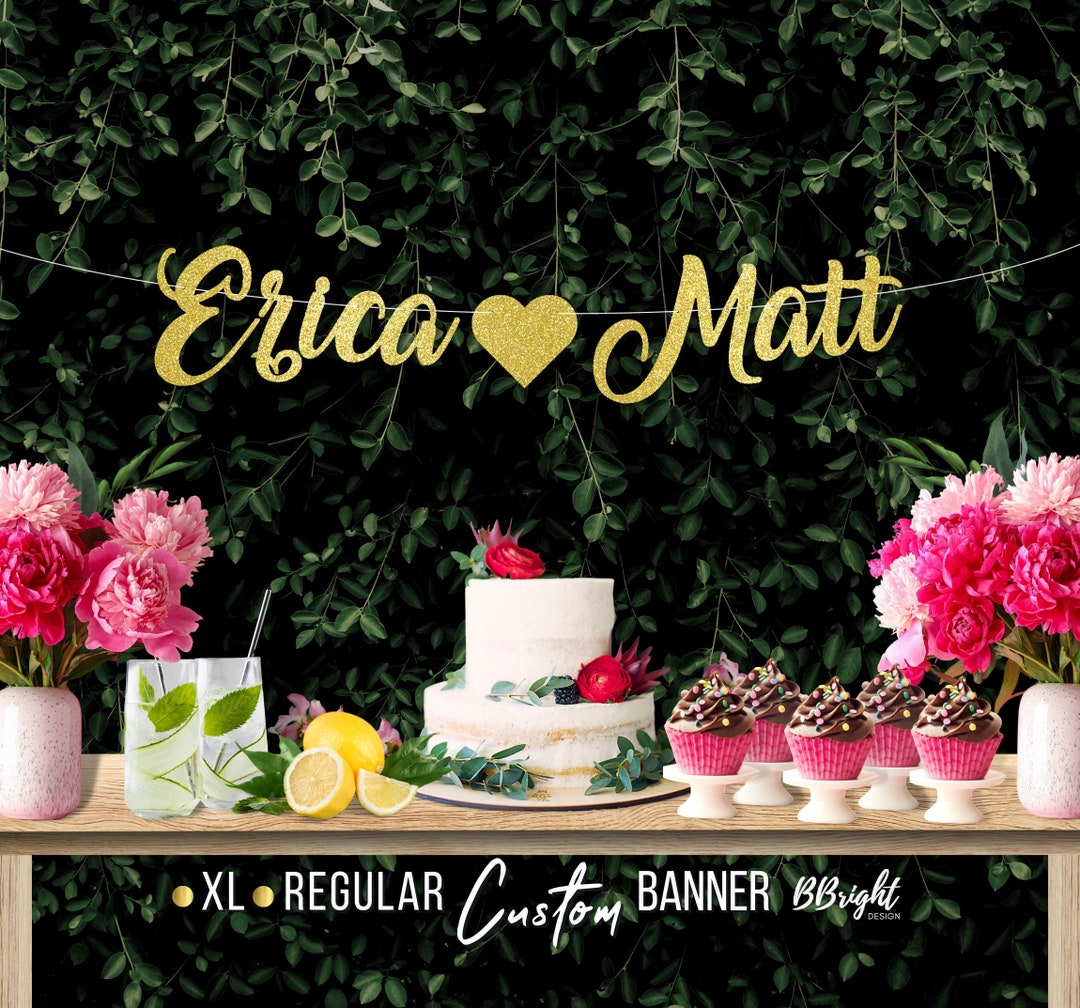 Personalized Wedding Banner Welcome Wedding Banner Anniversary Banner ...