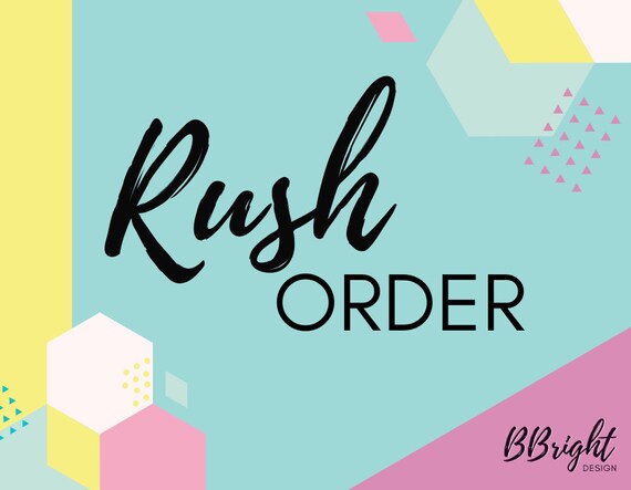 Rush Order | Etsy