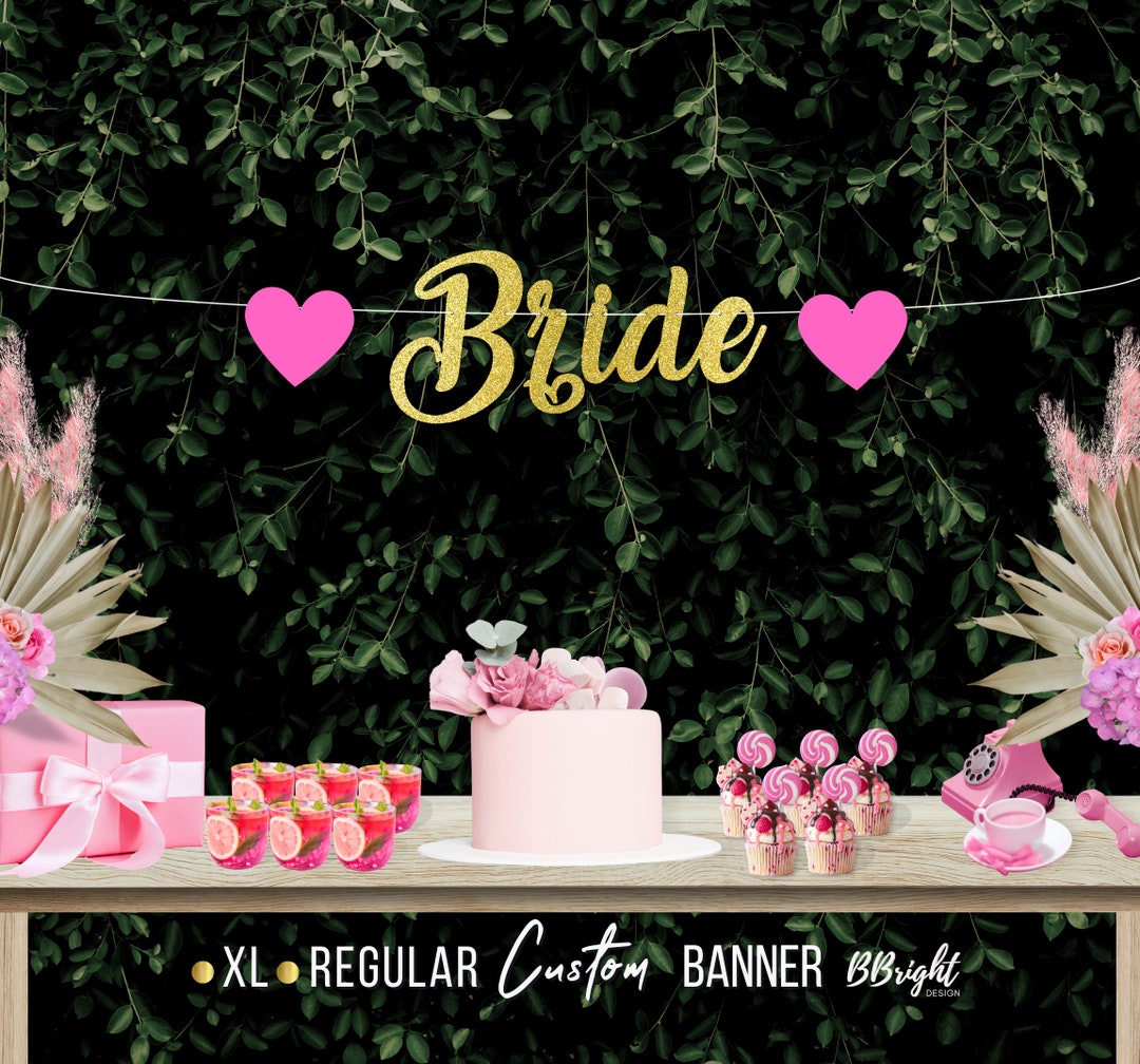 Bride Banner With Heart Bride to Be Banner Doll Theme Bridal Shower ...