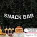 Custom Snack Bar Banner Food Sign Football Banner Sports Theme Football ...