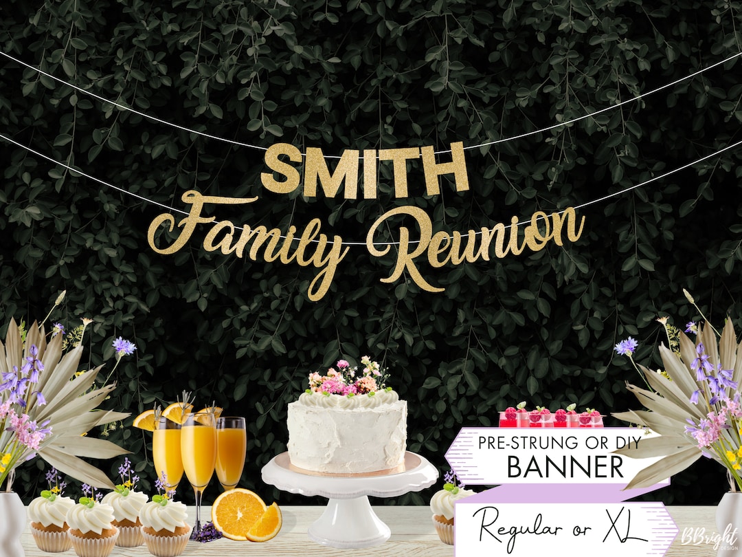 Family Reunion Banner Family Reunion Sign Custom Reunion Banner Family ...