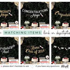 Class of 2024 Graduation Banner Custom Sign Personalized Graduation ...