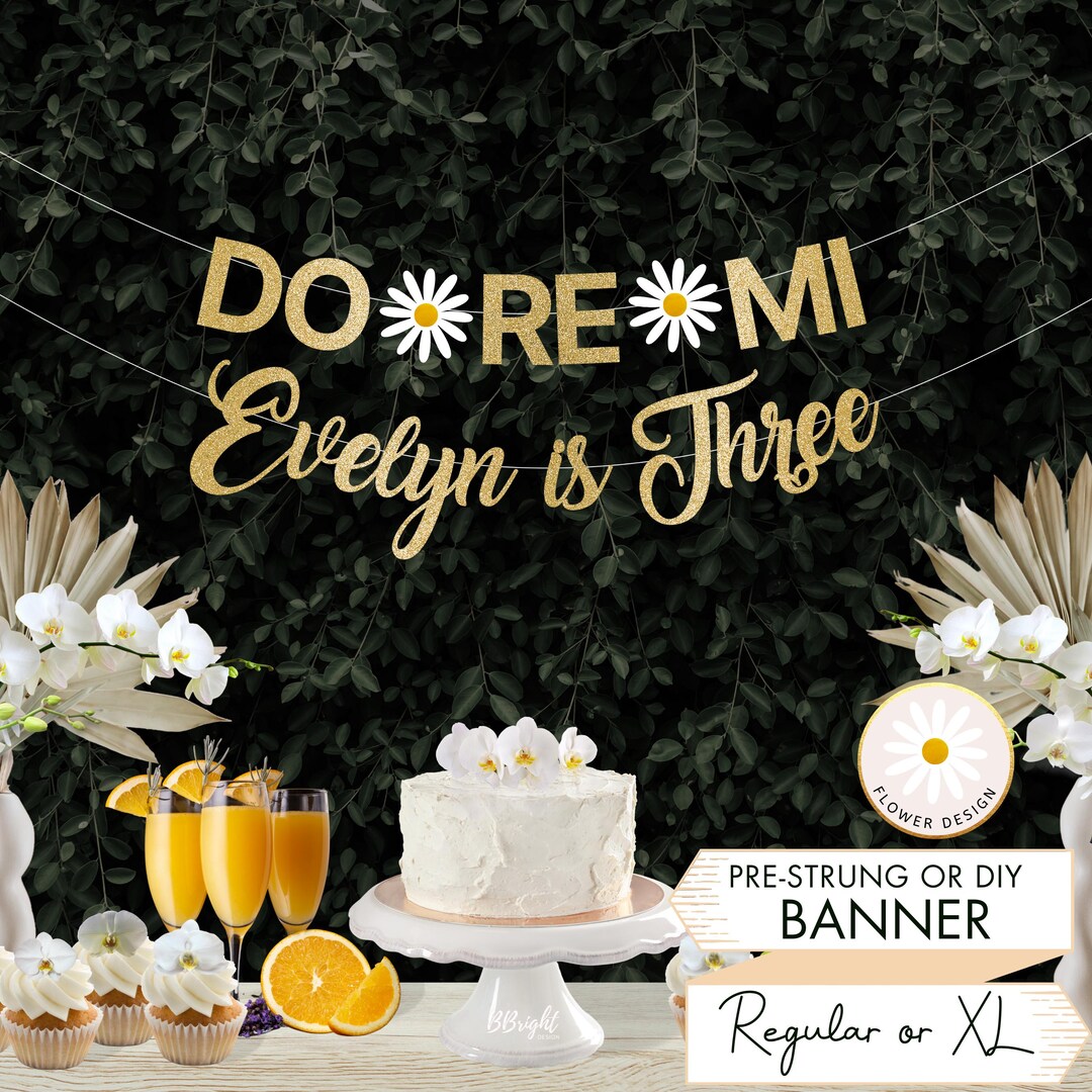 Sound of Music Theme Personalized Banner Doremi Name and Age Banner ...