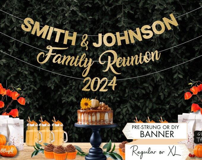 Family Reunion Banner Family Reunion Sign Custom Reunion Banner Family ...