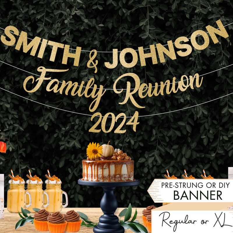 Reunion Banner - Etsy