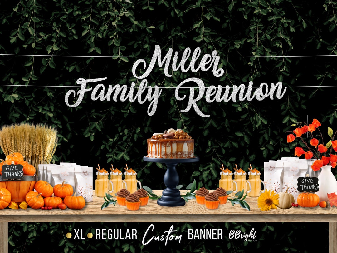 Personalized Family Reunion Banner Family Reunion Banner Custom Family ...