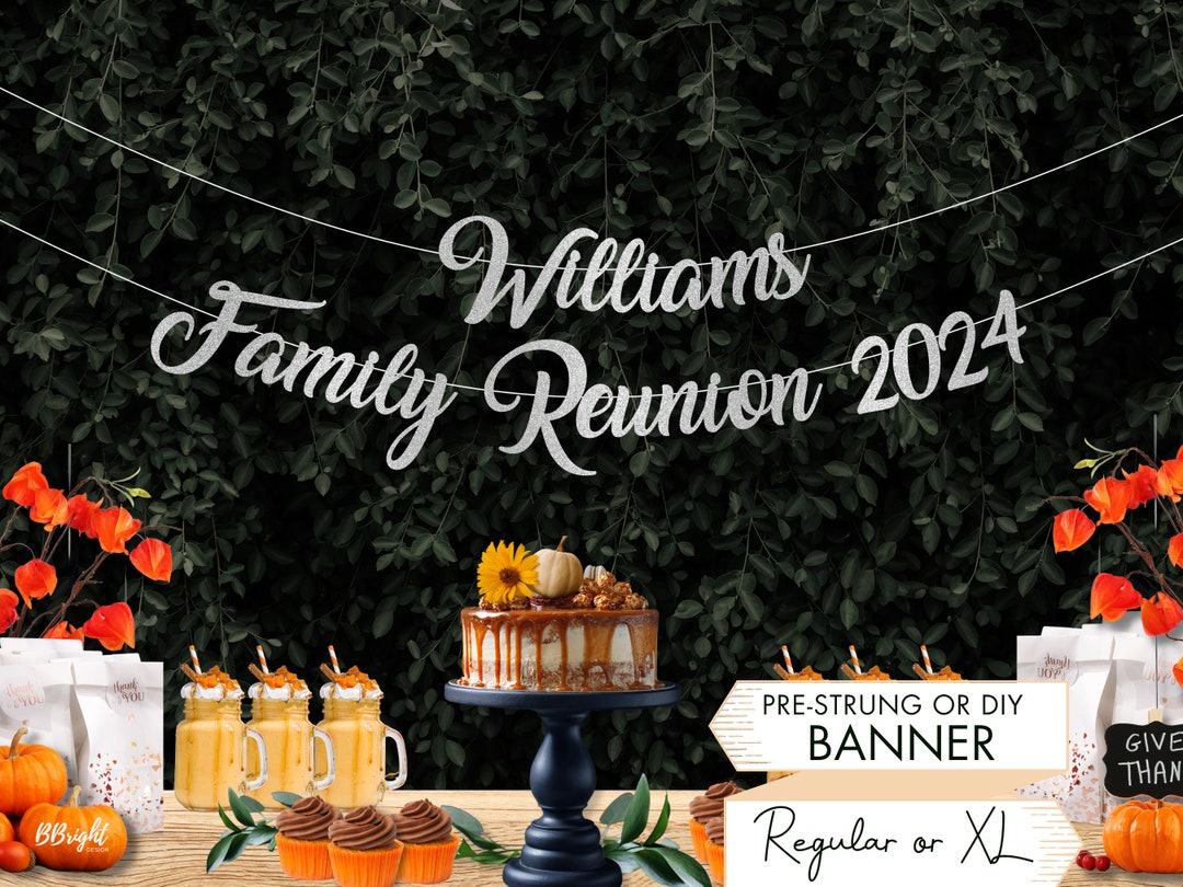 Family Reunion Banner Family Reunion Sign Custom Reunion Banner Family ...