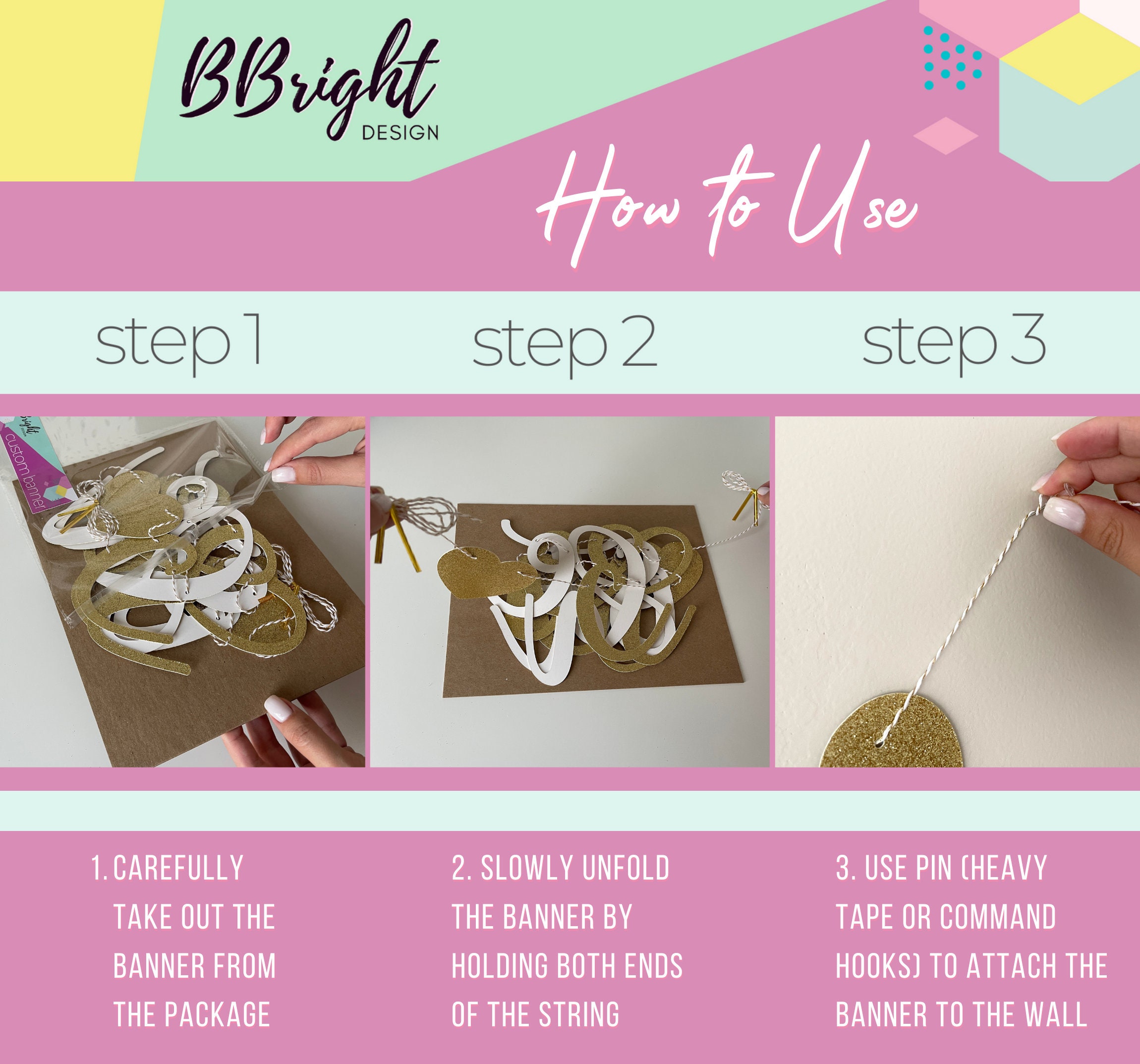 Custom Happy 1st Birthday Banner Gold Silver Glitter Sign - Etsy