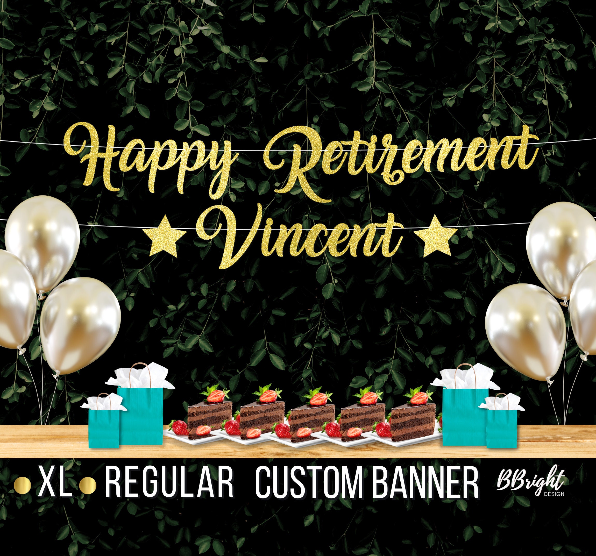Happy Retirement Signs With Name - Etsy